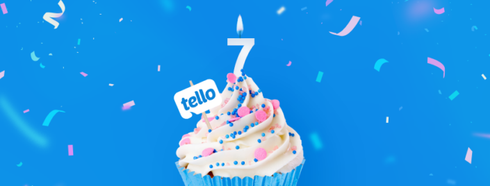 Cheers to 7 years and a new Tello promotion: 50% OFF our best-selling ...